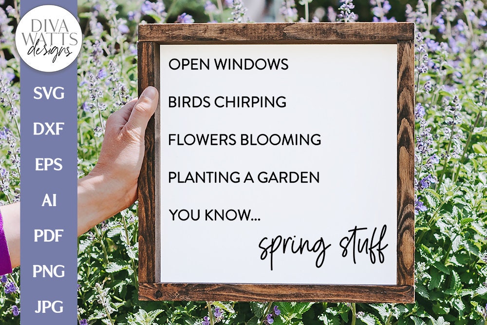 Spring Stuff SVG | Funny Spring Design – Diva Watts Designs